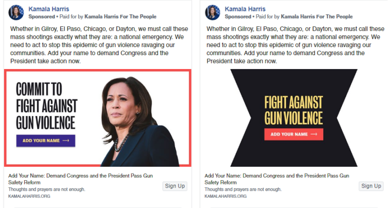 Kamala Harris Facebook Ads » Epolitics.com